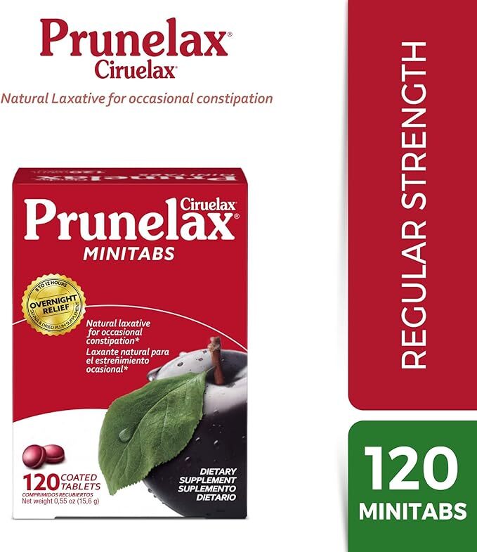 Prunelax Ciruelax Laxative Regular Strength Minitabs for Constipation ...
