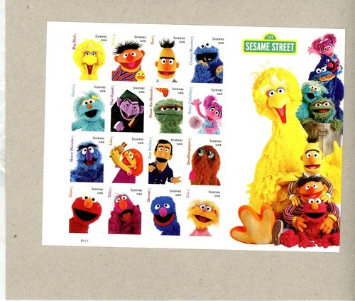 Sesame Street Full Sheet of 16 MNH FACTORY SEALED Scott's 5394a to ...