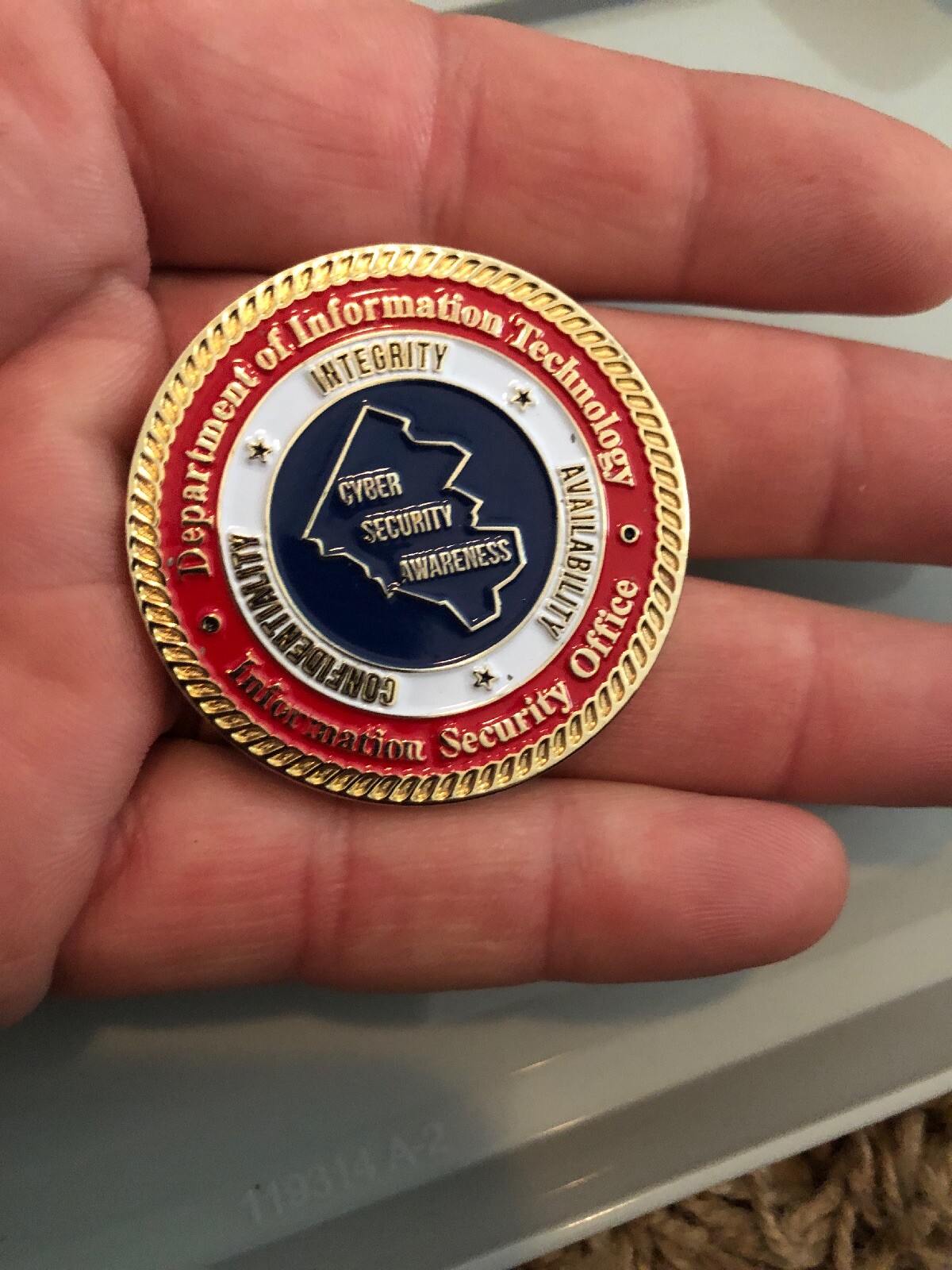 Department Of Information Technology Fairfax Va Challenge Coin | eBay