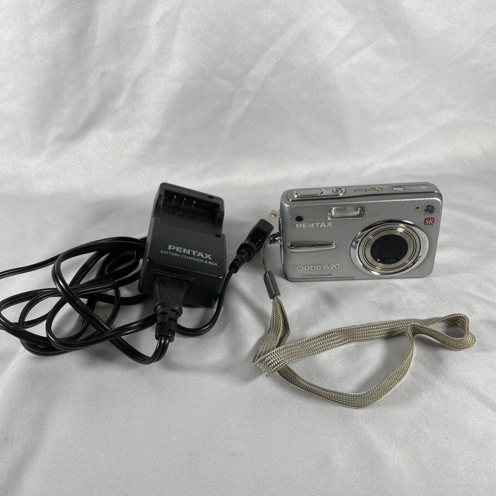 Pentax Optio A20 10MP | Digital Point & Shoot Camera Silver W/Charger ...