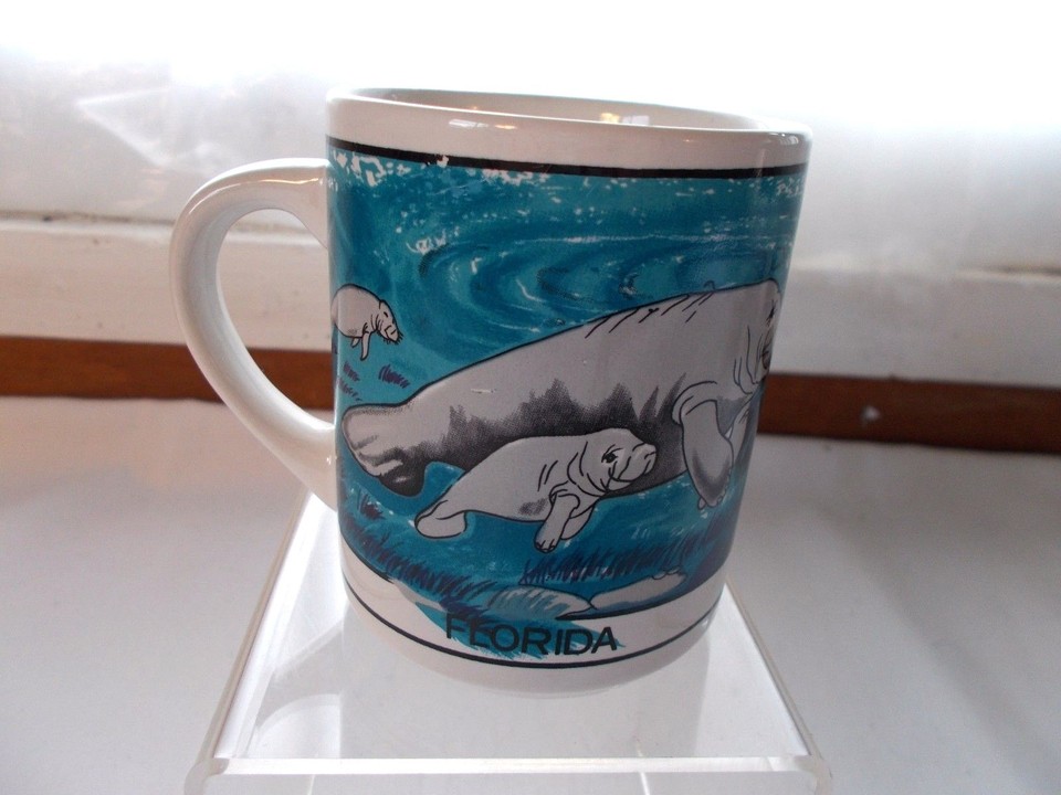 Sanibel Island Florida Manatee Coffee Cup Mug | eBay