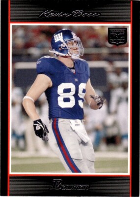 2007 Bowman Football Card Kevin Boss RC New York Giants #258 | eBay