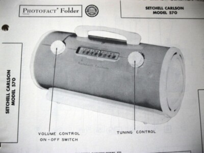 SETCHELL CARLSON 570 RADIO PHOTOFACT | eBay