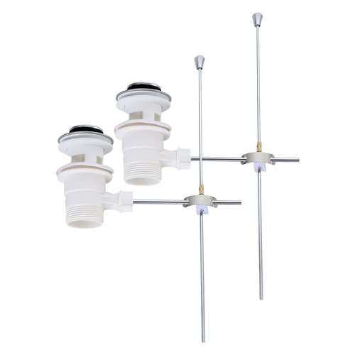 2sets Universal Stainless Steel Push Pull Rod Lever Kit Hygienic For ...