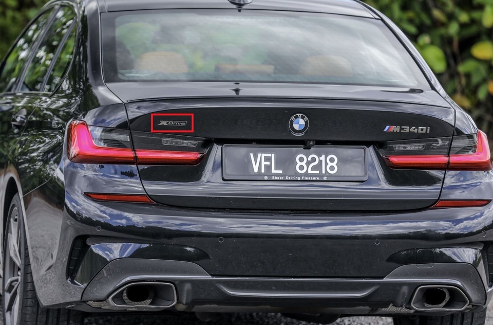 Genuine BMW XDrive X Drive Rear Trunk Cerium Grey Emblem Badge Label ...