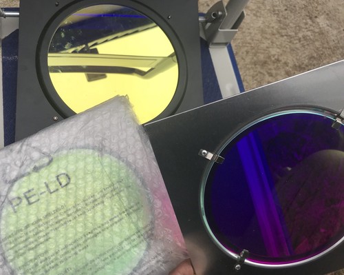 Glass dichroic gels for Par 64 or Par 56 theatre lighting, various ...