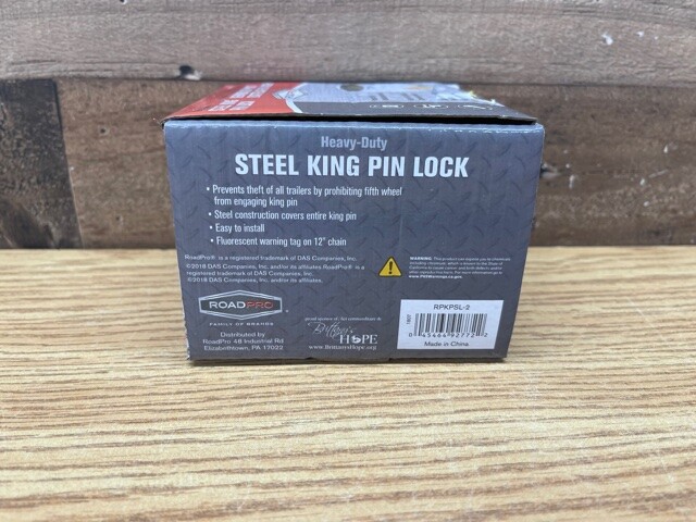 RoadPro RPKPSL2 Heavy Duty Steel King Pin Lock for sale online | eBay
