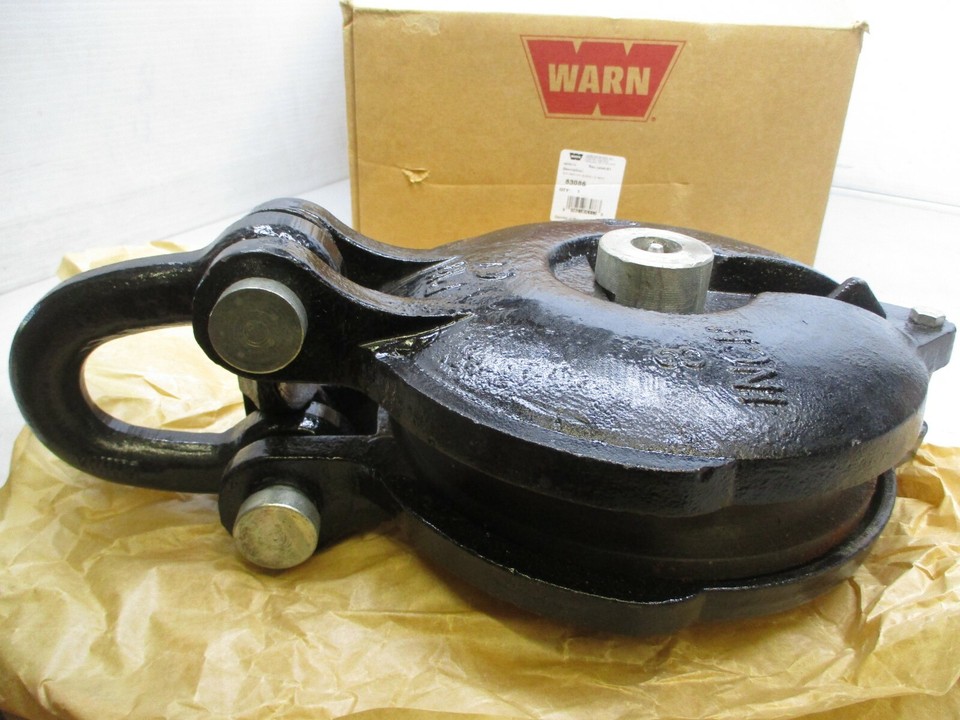 Warn Winch 83086 Snatch Block 36,000 lbs. 8 inch Sheave Military Grade ...