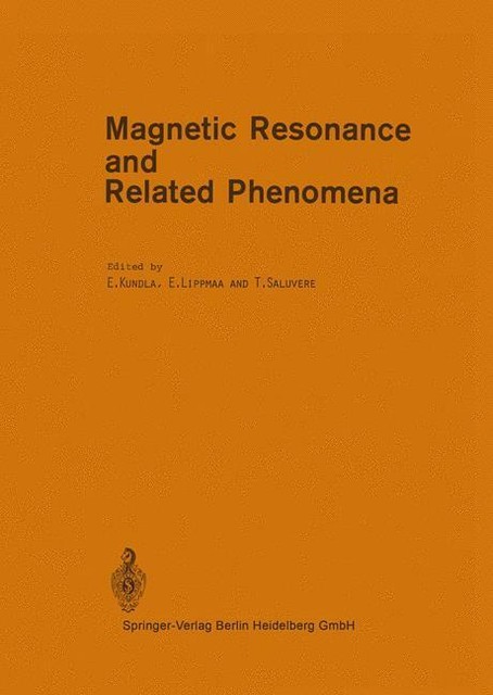 Magnetic Resonance And Related Phenomena von T. Saluvere E. Kundla E. Lippmaa (2013, Taschenbuch ...