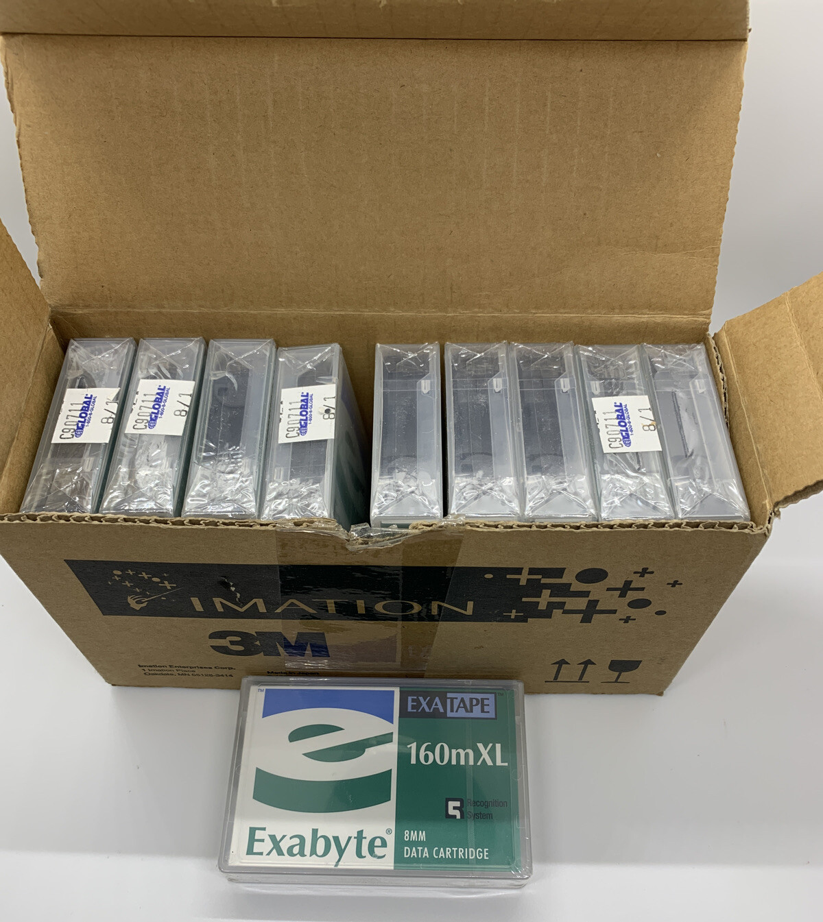 Exabyte 8MM Data Cartridge - 160mXL Exatape - Set of 10 Brand new ...