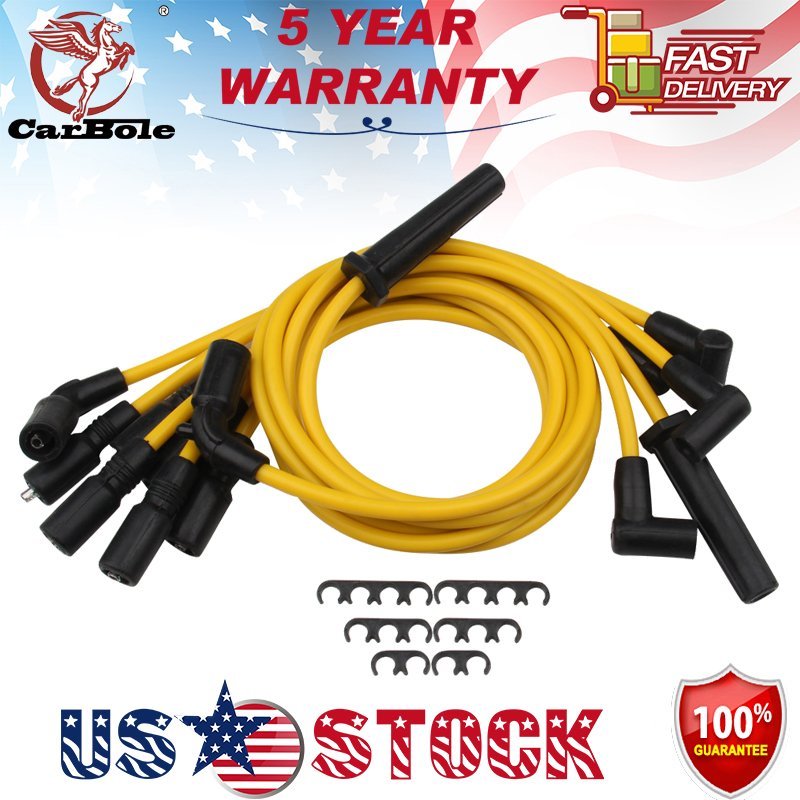 7Pack 8mm Spark Plug Wire Blazer For 2005 2006 2007 Chevrolet Express ...