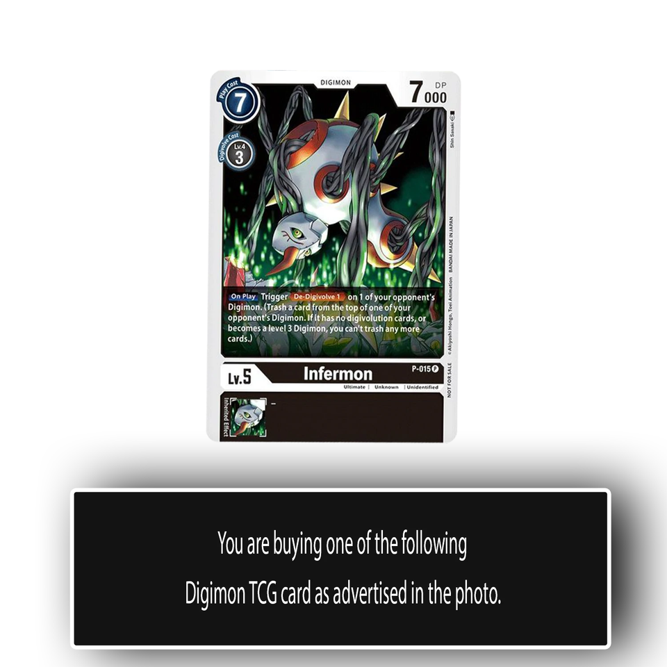 Infermon - P-015 P - Official Tournament Pack Vol. 1 Promo Digimon TCG ...