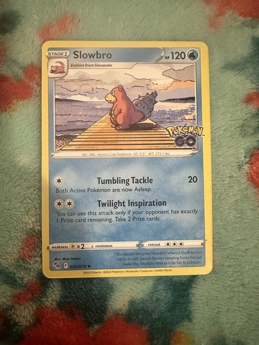 Pokémon TCG Slowbro Pokemon GO 020/078 Regular Uncommon Card NM 2022 | eBay