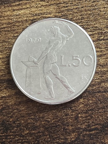 1979 Italy 50 Lire Lira Actual Coin TB1393* | eBay
