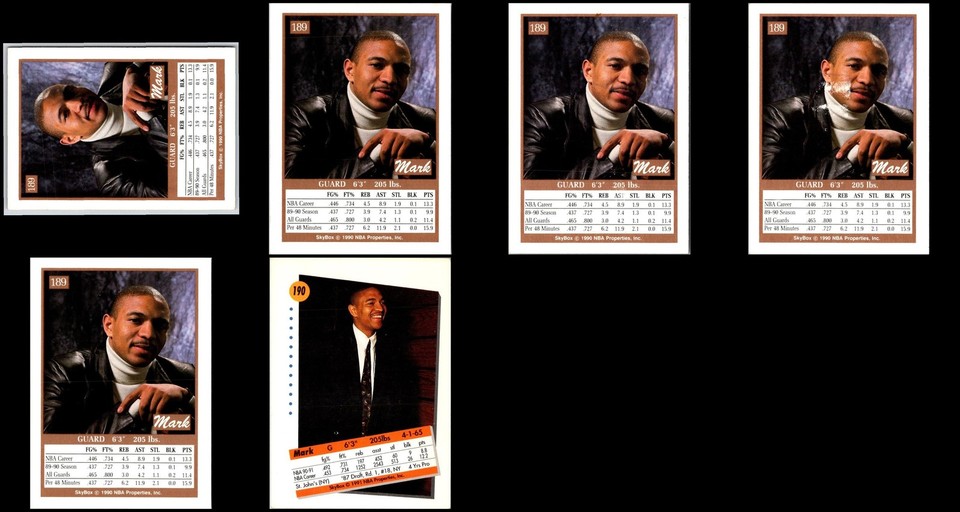 SkyBox Mark Jackson New York Knicks (6) Card Lot - BRING HOME SOMETHING ...