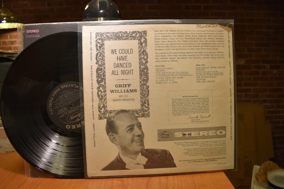 Griff Williams We Could Have Danced All Night LP Mercury 60021 ST | eBay