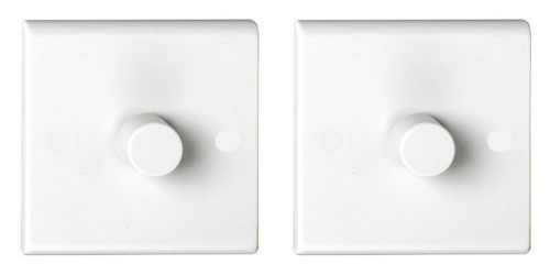 2 x Deta S1414 Universal LED Dimmer Switches 1 Gang 2 Way 3 - 250 Watt ...