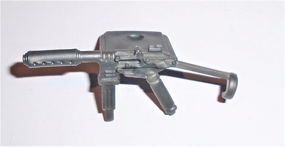 GI Joe Accessory 2003 Sgt Hacker Sound Attack Silver Sub Machine Gun | eBay