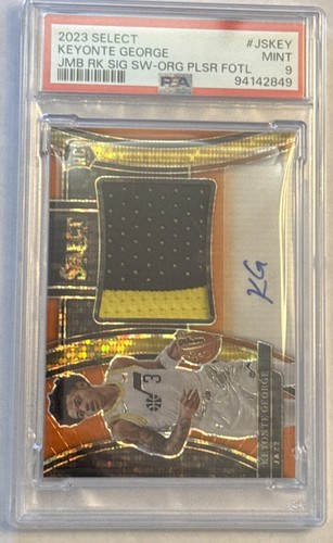 2023 Select Keyonte George Jumbo RC Swatch Orange Pulsar FOTL Auto /30 ...