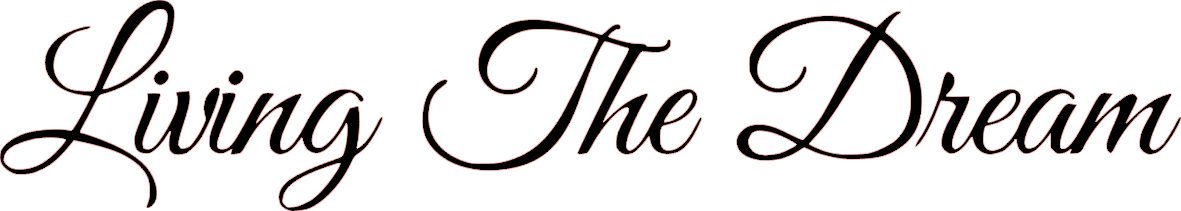 Living the dream fancy writing car vinyl decal stickers van bumper ...