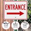Right Arrow Entrance Sign, | eBay