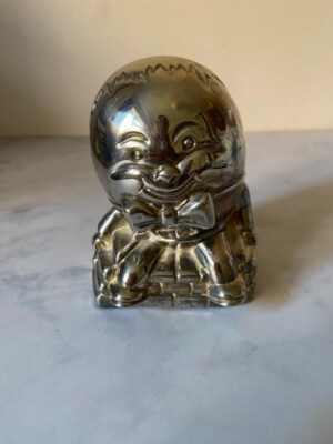 Humpty Dumpty Money Box Piggy Bank Silver Plated Child Baby Gift ...