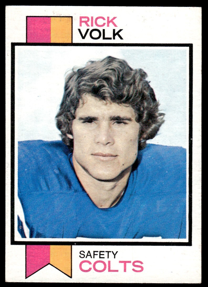 1973 TOPPS RICK VOLK 4 BALTIMORE COLTS #105 | eBay