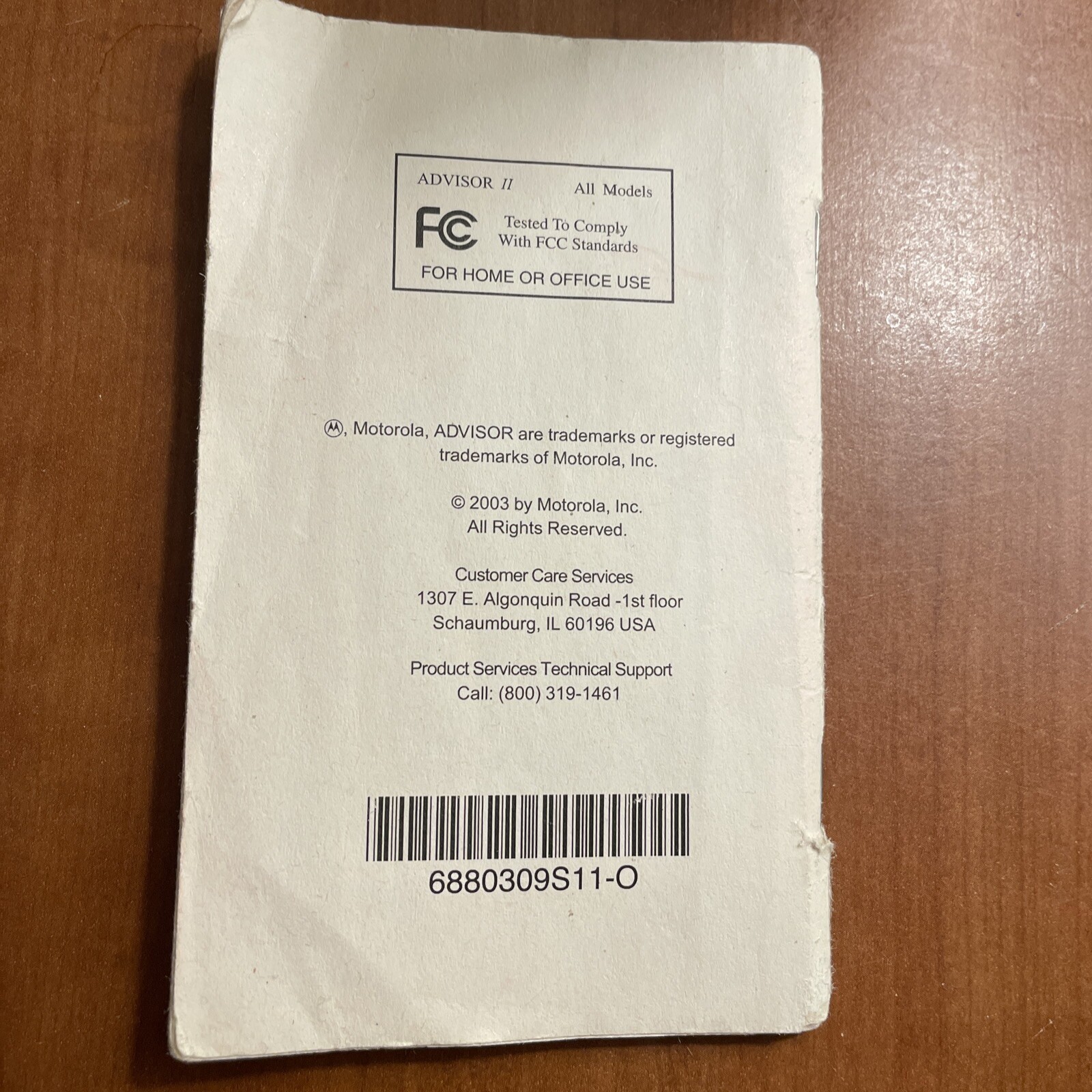 Vintage Motorola Pager Owners Manual Advisor II | eBay