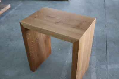 Designer Hocker aus Eiche massiv Holz Sitzhocker NEU Stuhl Sitzbank ...