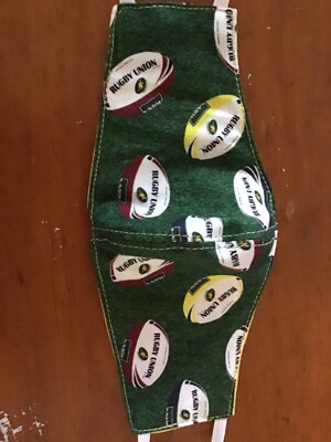 Face masks - Rugby Union #2, child size small | eBay Australia