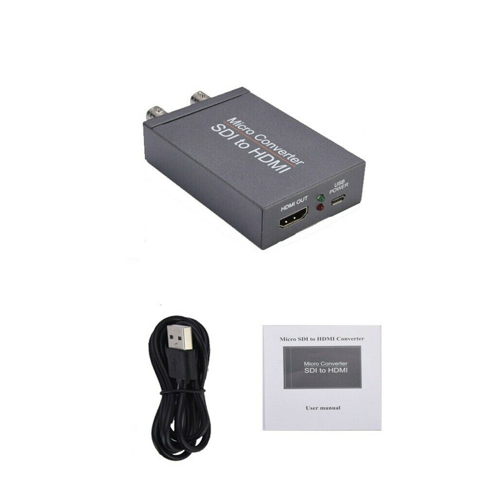 SDI To HDMI Video Converter Adapter with SDI Loop for Camera Projector ...