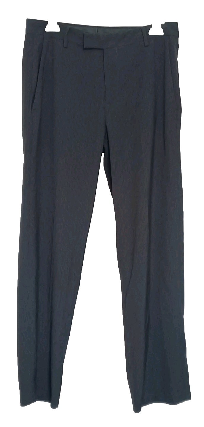 Kenneth Cole Reaction Black Pinstripe Slack Dress Pants Size 32 | eBay