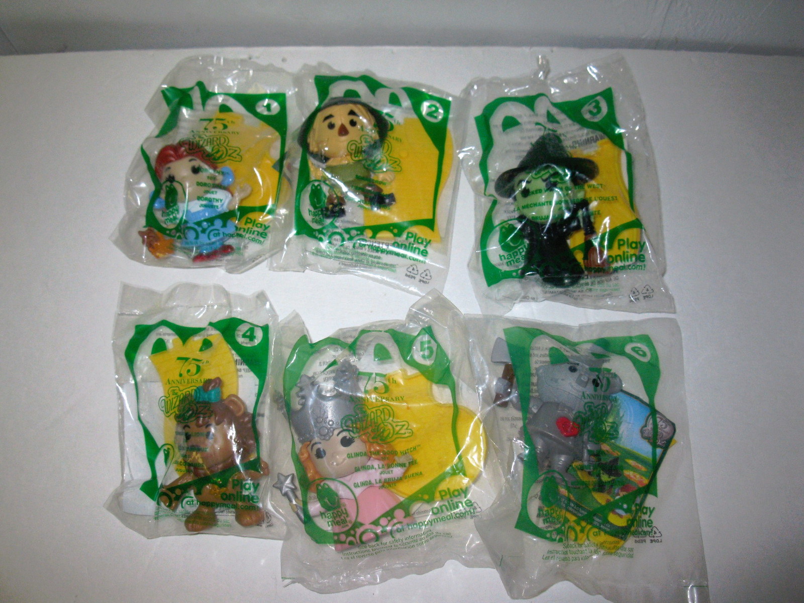 2013 Wizard of Oz McDonalds 75th Anniversary 6 Toys Complete Set New | eBay