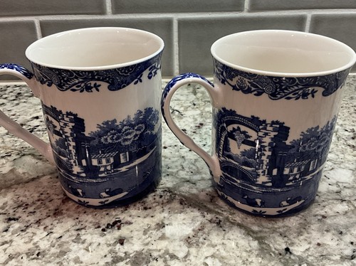Spode Blue Italian Ornate Porcelain Coffee/Tea Mug | eBay