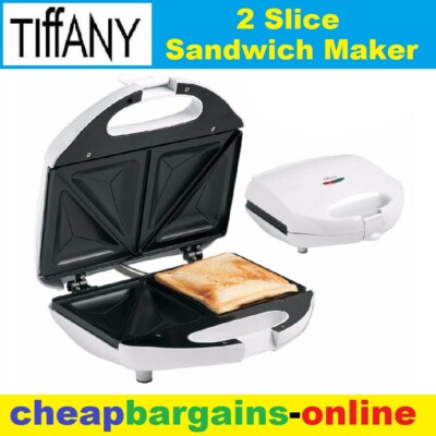 TIFFANY SANDWICH MAKER PRESS GRILL JAFFLE IRON TOASTER NON STICK ...