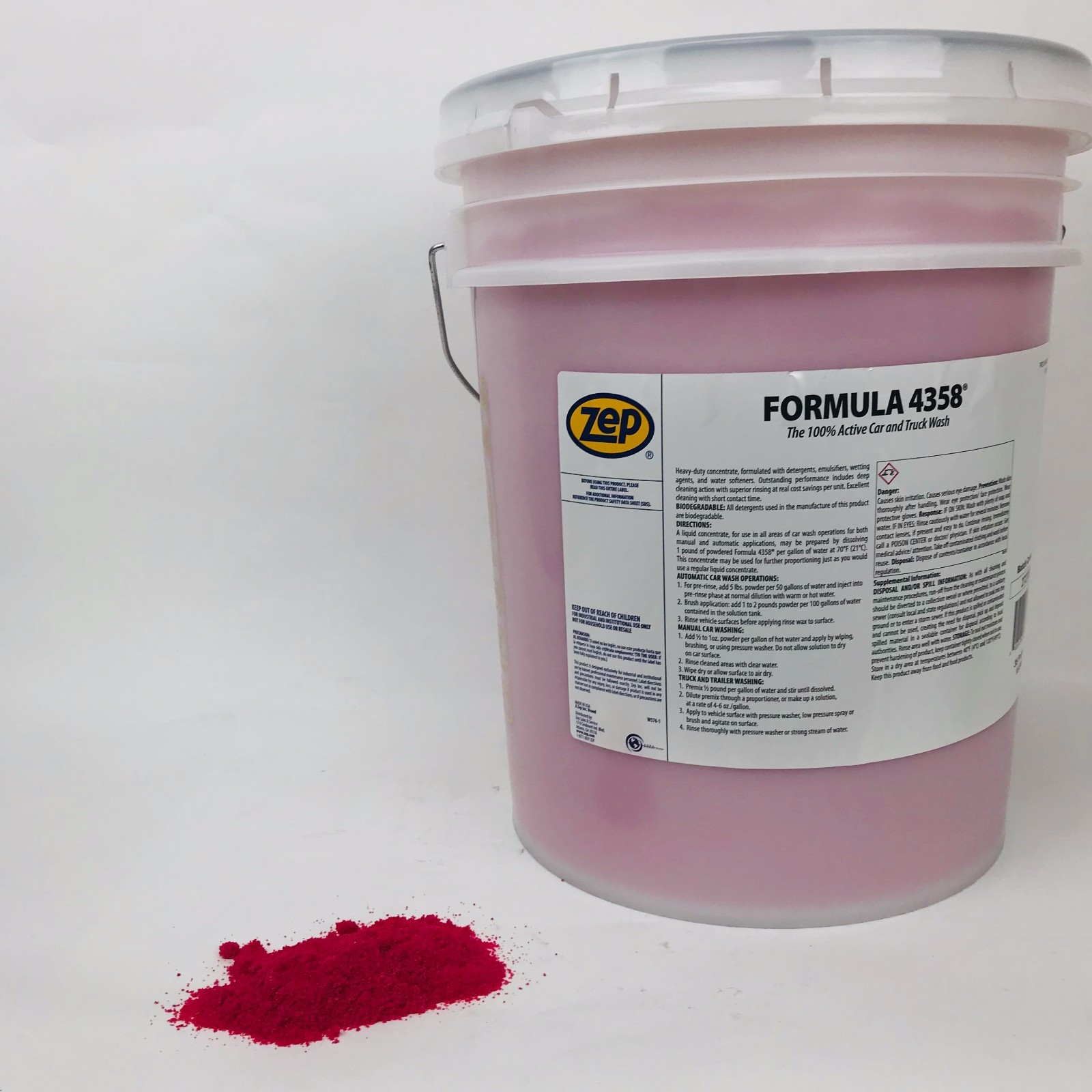 5 Gals Formula 4358 by Zep The 100 Active Car and Truck Wash for sale ...
