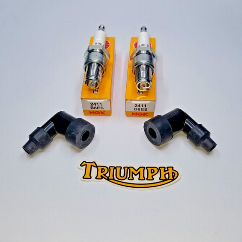 TRIUMPH BONNEVILLE TIGER 750 TR7RV TR7X NGK B8ES PLUGS AND NON RESISTOR ...