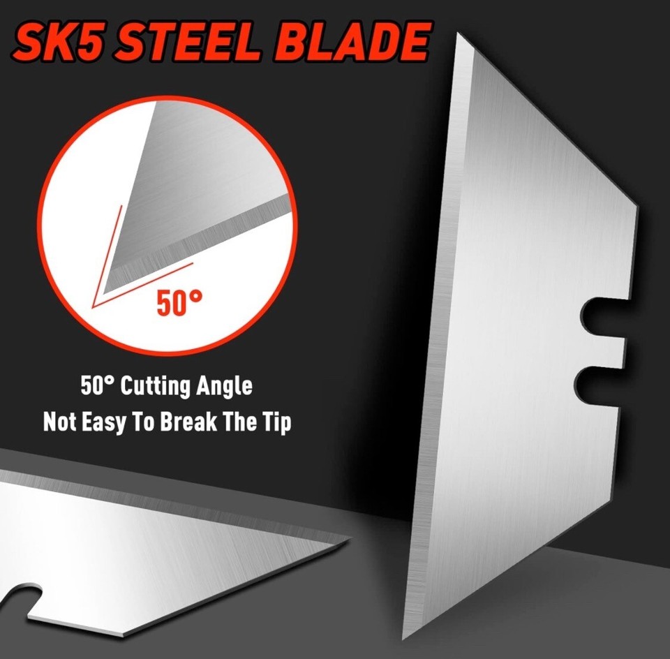 50 Replacement For Stanley Utilty Knife Blades Razor Refill Standard ...