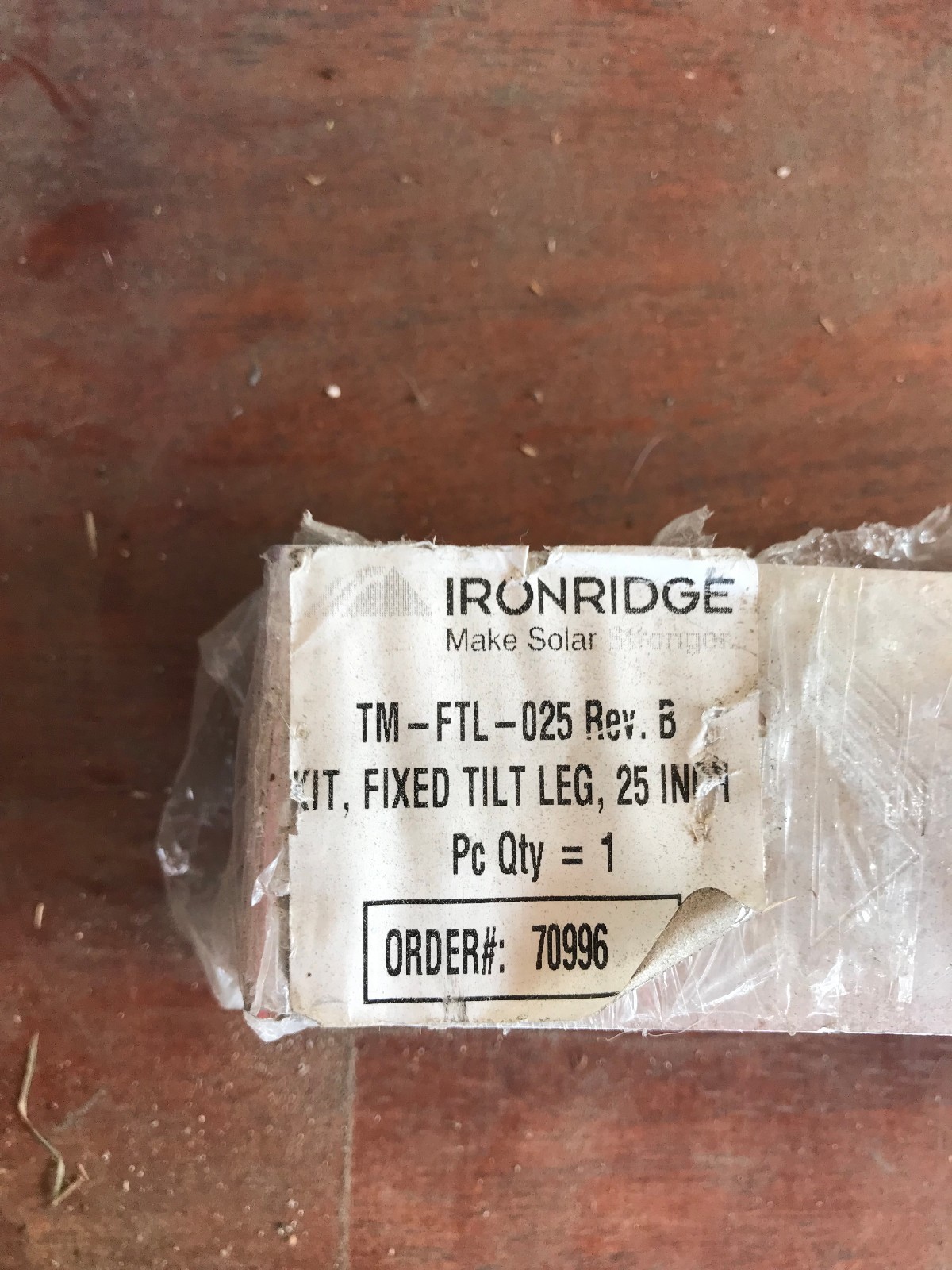 Ironridge Solar Fixed Tilt leg 25" | eBay