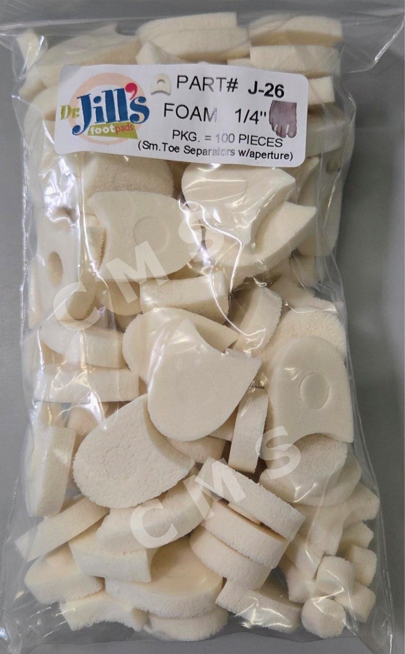 Dr. Jill J-26 1/4" Foam Corn Pads Toe Separators Spreaders W/ Aperture ...