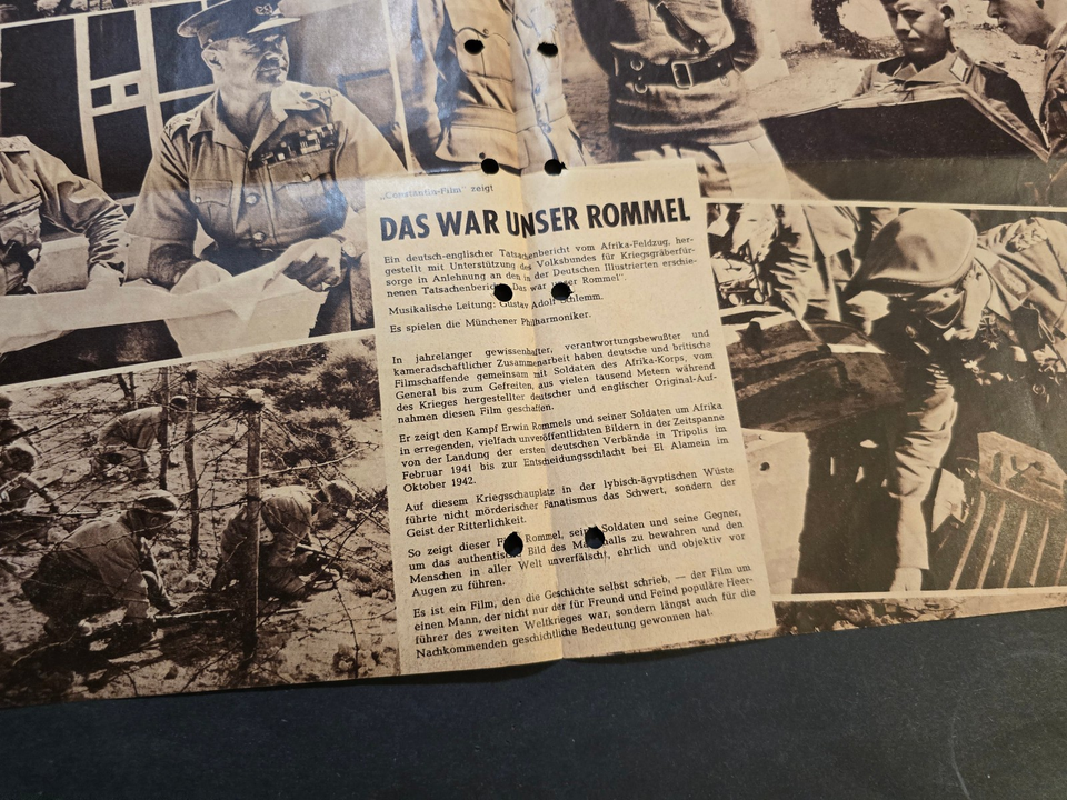 WW2 German Military Film Program “Das war unser Rommel” Africa Campaign ...