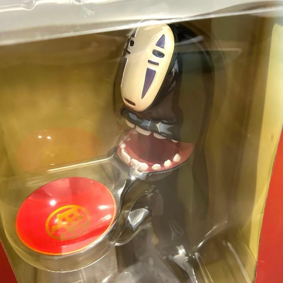 Studio Ghibli Spirited Away No-Face Coin Bank with Munching Action From ...