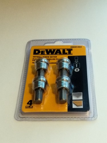 Dewalt Drywall Screw Setter Bit Tips. Package of 4 # DW2014C4 ...