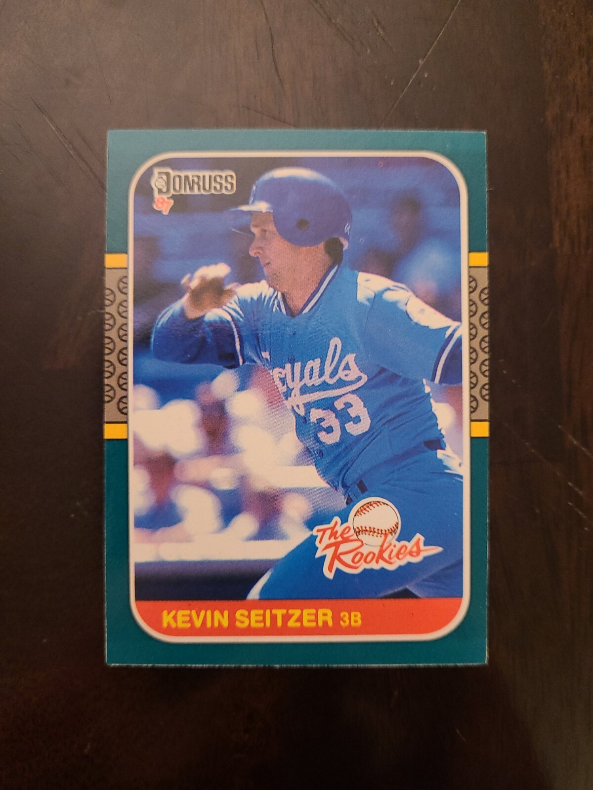 1987 Donruss The Rookies Kevin Seitzer RC #15 Kansas City Royals Rookie ...