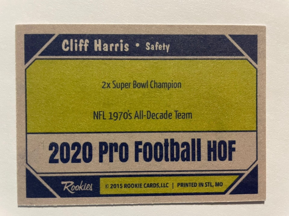 CLIFF HARRIS autograph DALLAS COWBOYS NFL HOF signed custom trading ...