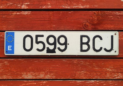 SPAIN/SPANISH License Plate from Europe | eBay