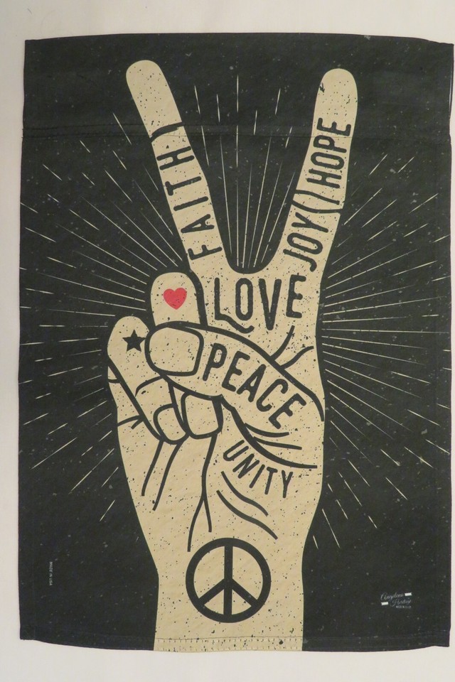 " LOVE, PEACE, UNITY, FAITH, JOY, HOPE" Fingers in Peace Sign, Garden ...