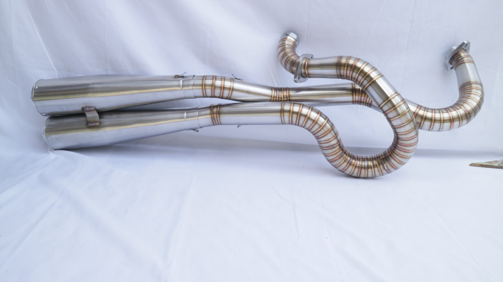 Custom Harley-Davidson Sportster Exhaust 2 Into 2 Scramble Model | eBay