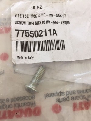 VITE TBEI M6X16 DUCATI TUTTA LA GAMMA COD 77550211A NUOVA ORIGINALE | eBay