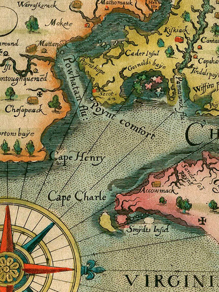 Map Of Colonial Virginia
